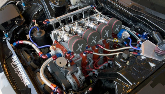 Mad Mike Rx7 Engine Bay